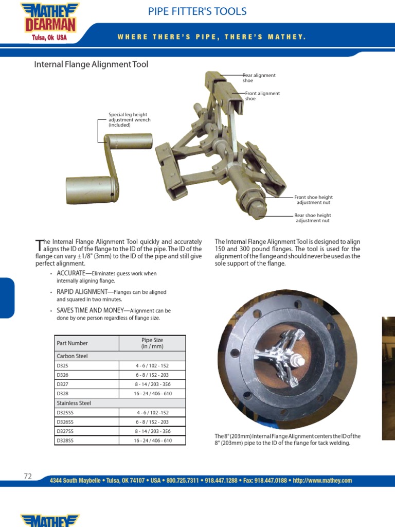 MD-Blue-Pipe Fitting and Flange Tools | PDF | Pipe (Fluid Conveyance ...