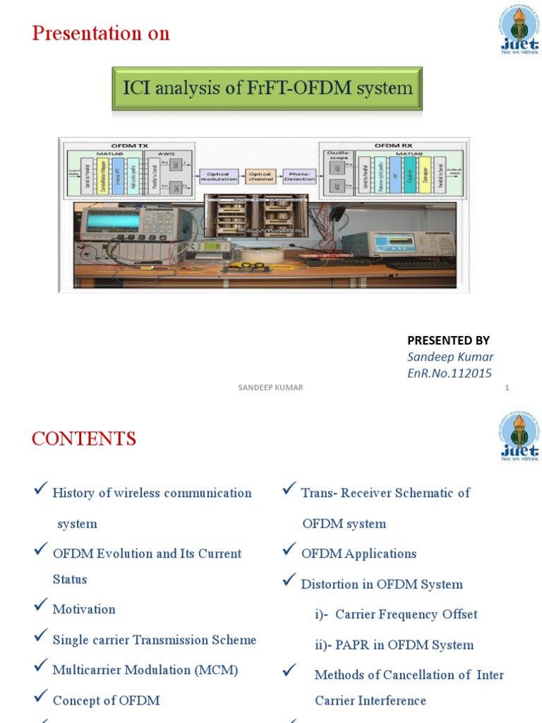 OFDM System Analysis and ICI Methods | PDF | Orthogonal Frequency ...