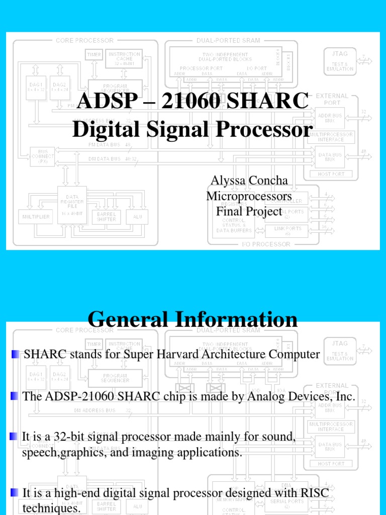 ADSP-21060 SHARC DSP Memory, Registers & Instruction Pipelining | PDF ...