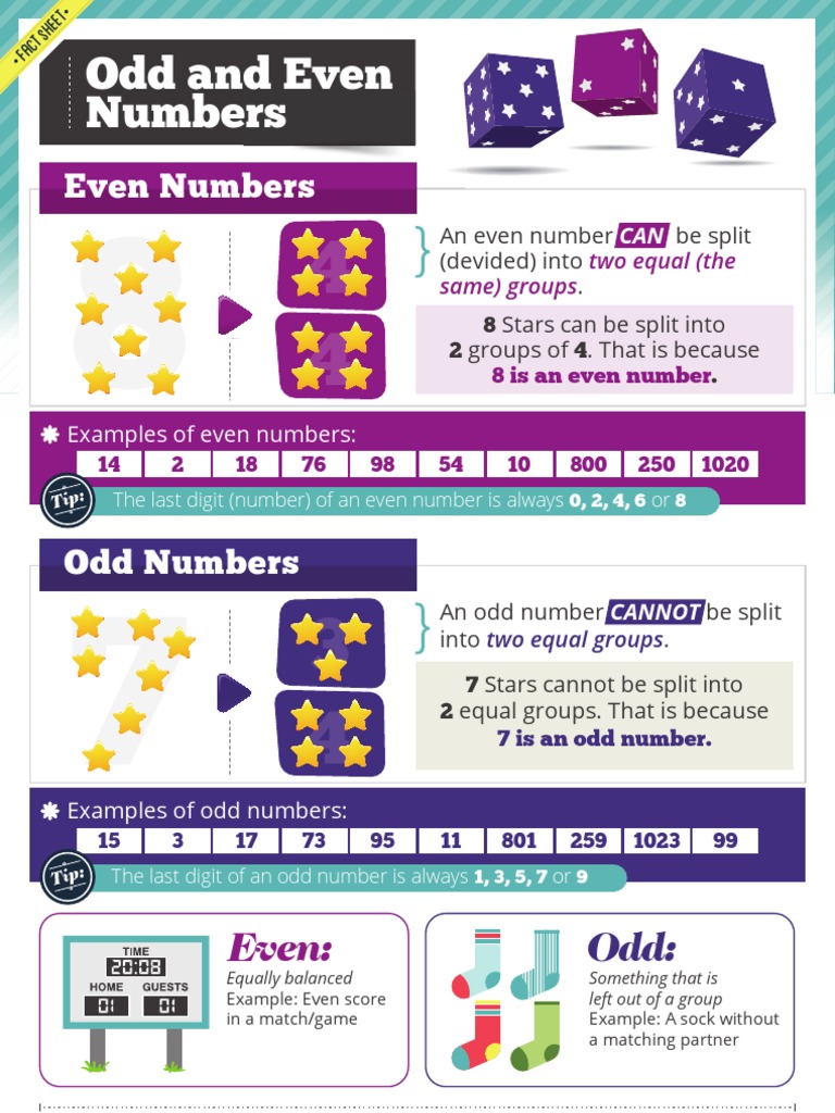 Fact Sheet Odd and Even Numbers | PDF