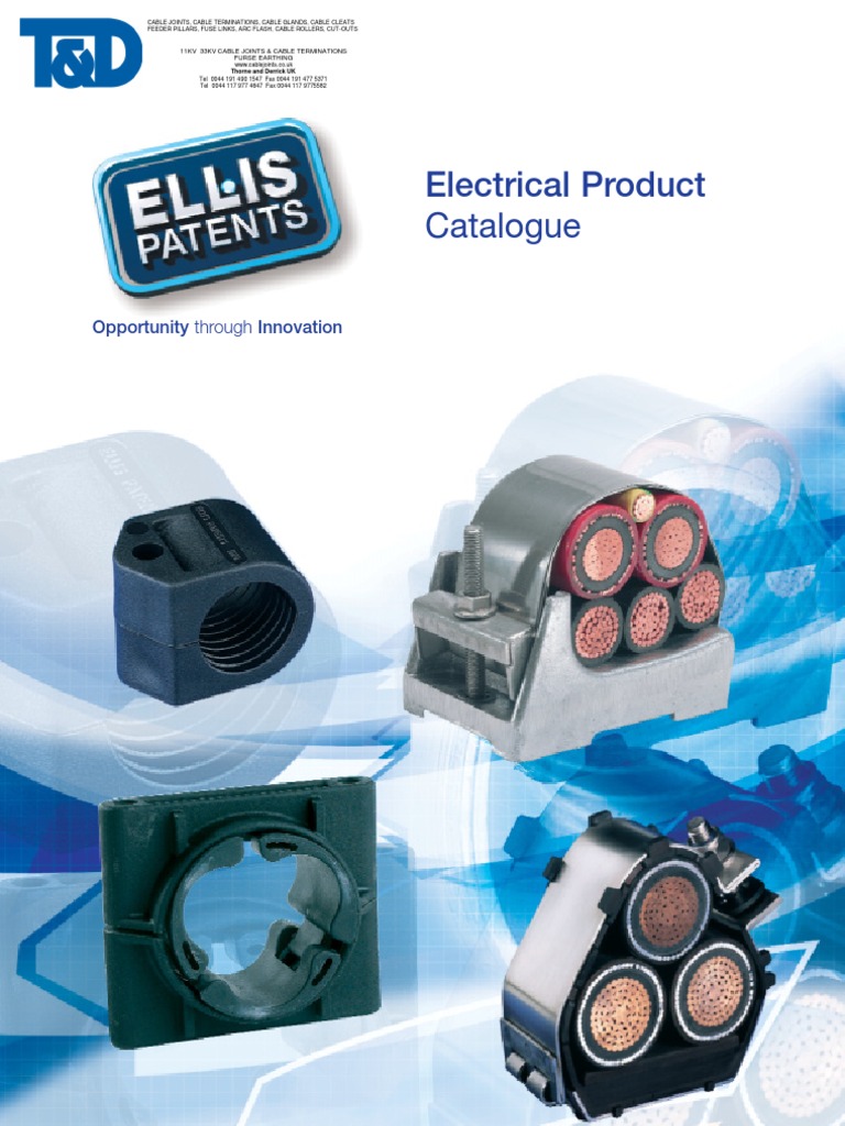 Ellis Patents Cable Cleats Complete Catalogue | PDF | Cable | Screw