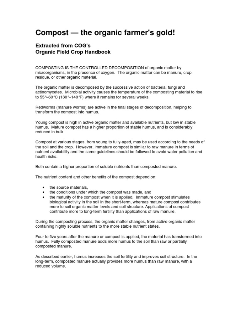 Organic Compost | PDF