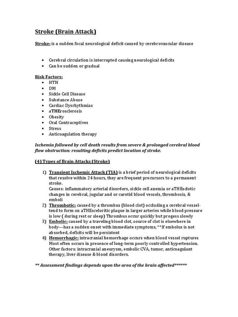 An In-Depth Review of Stroke Pathophysiology, Types, Risk Factors ...