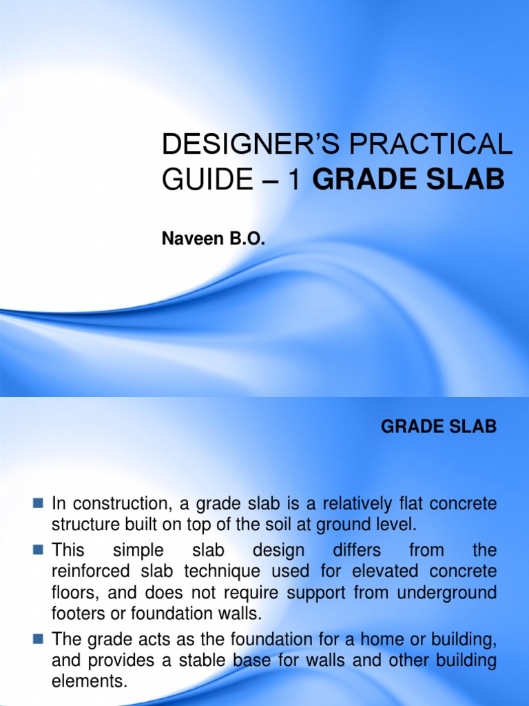 Presentation - 8 Slab On Grade | PDF | Home & Garden | Science ...