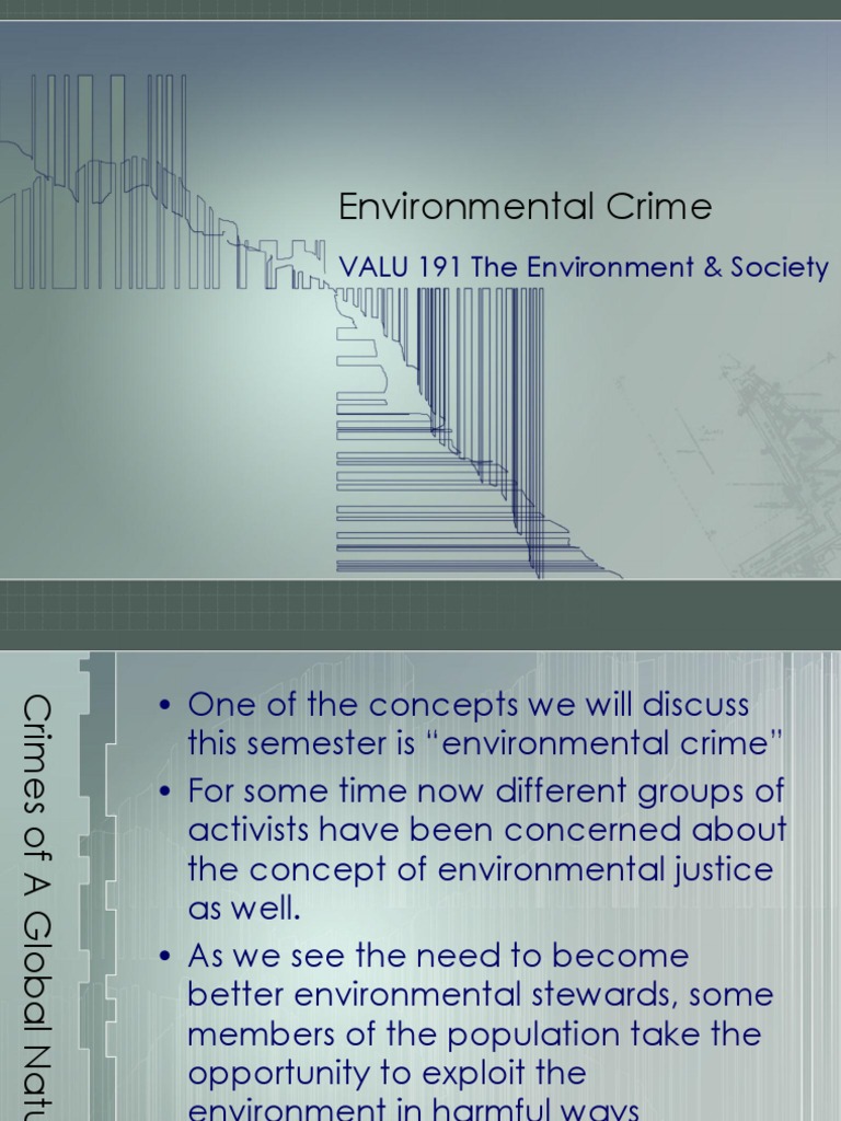 Environmental Crime | PDF | Environmental Law | Extinction
