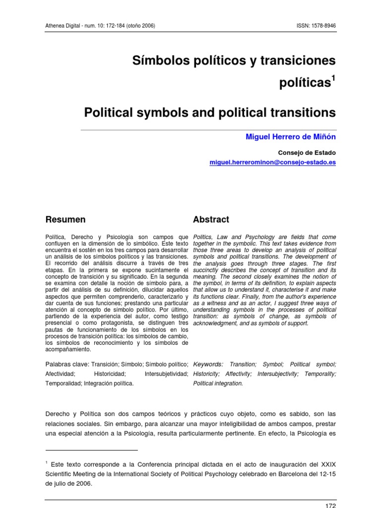 Símbolos políticos | PDF | Los símbolos | Estado (política)