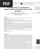 History and Evolution of Continuous Improvement | PDF | Lean ...