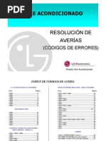 Códigos de Error Aire Acondicionado York | PDF | Aire acondicionado | Tecnologías de gas