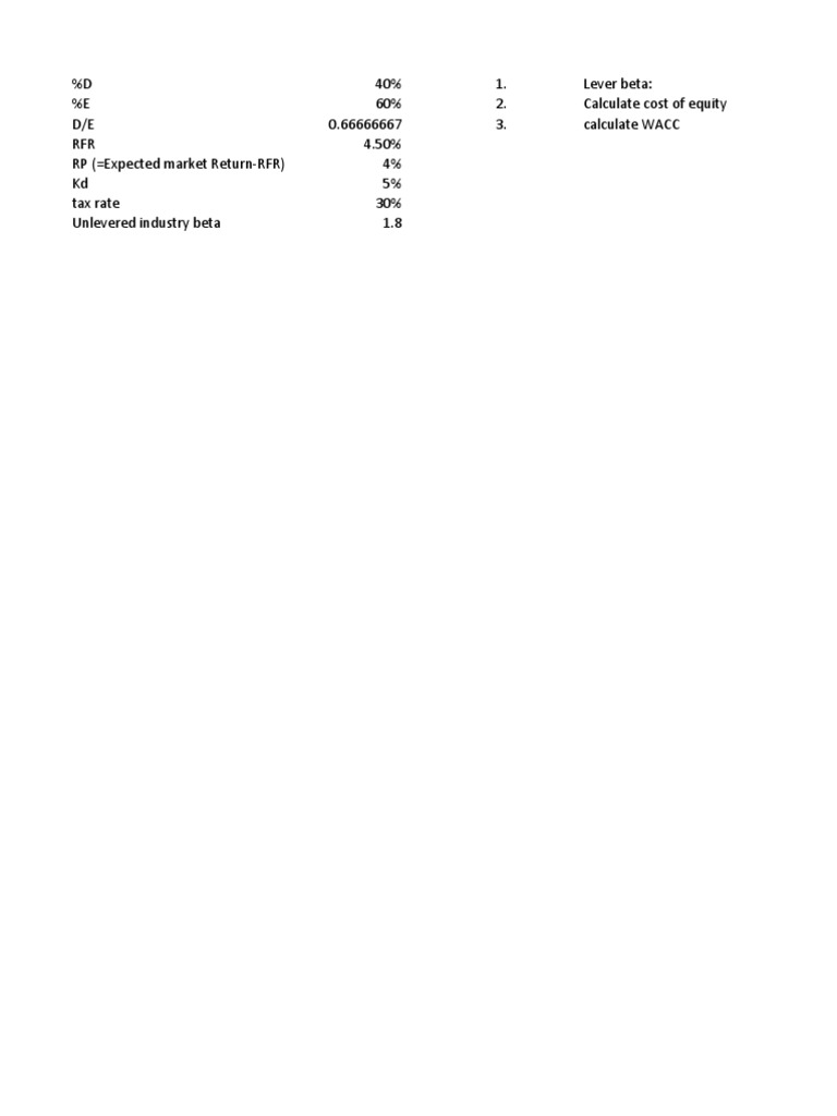 Solutions To Cost of Capital Exercises | PDF