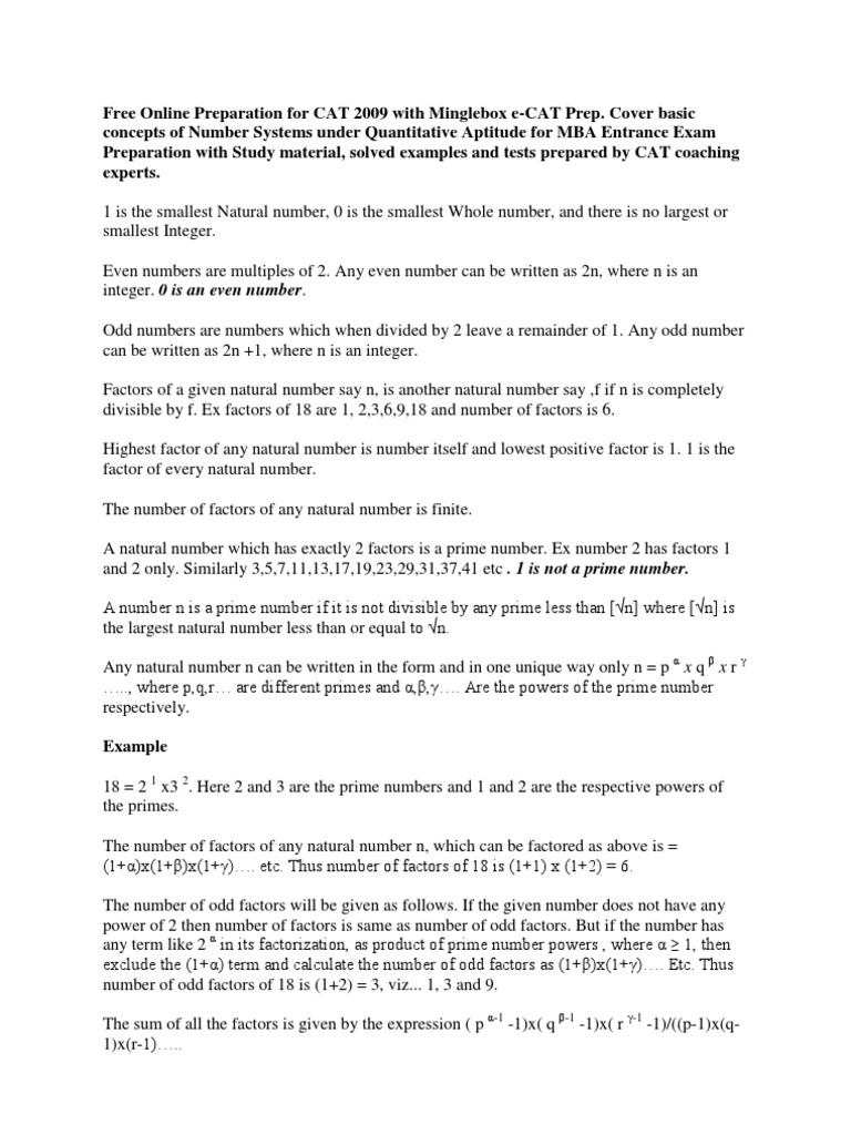 Numbers | PDF | Prime Number | Fraction (Mathematics)