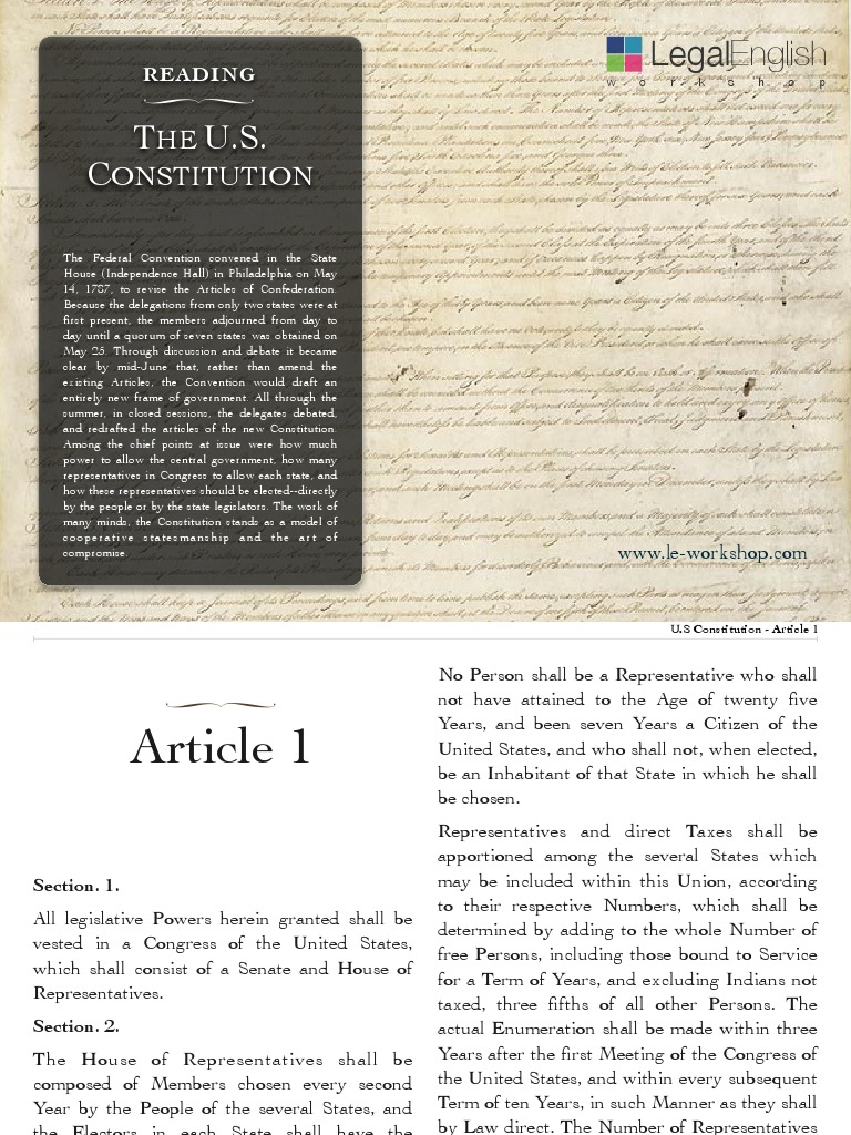 US Constitution | PDF | U.S. State | United States Constitution