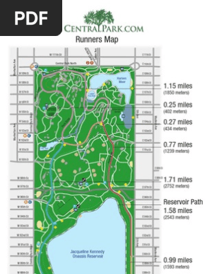 Central Park Map Printable Version