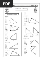 Triángulos Notables Ejercicios Resueltos | PDF