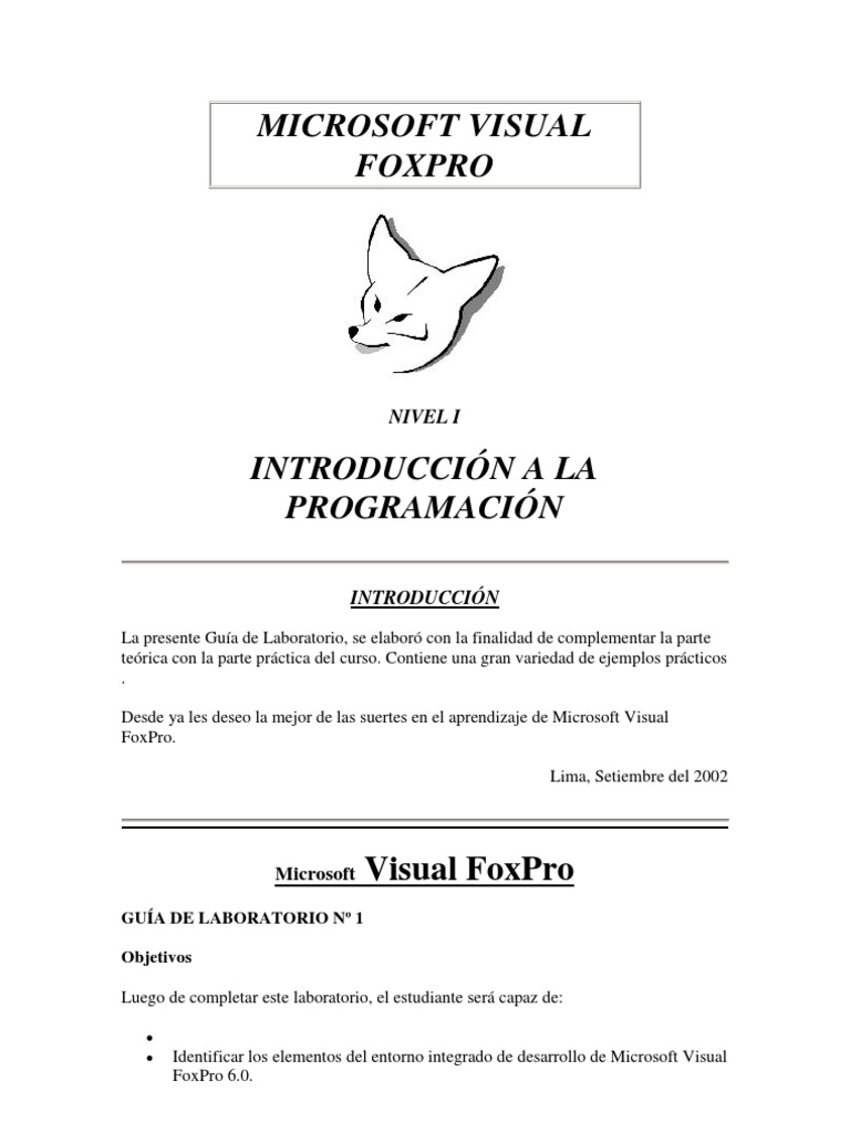 Microsoft Visual Foxpro | PDF | Programa de computadora | Programación