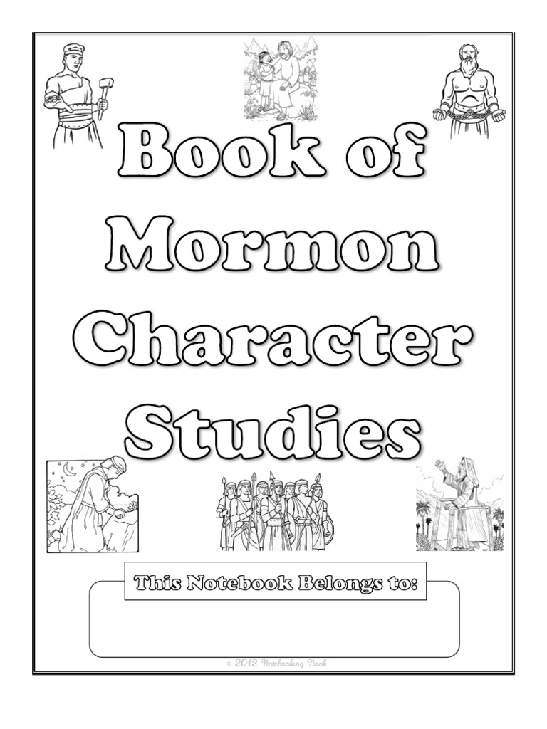 Book of Mormon Character Study Notebooking Pages - Set 2 | PDF | Works ...