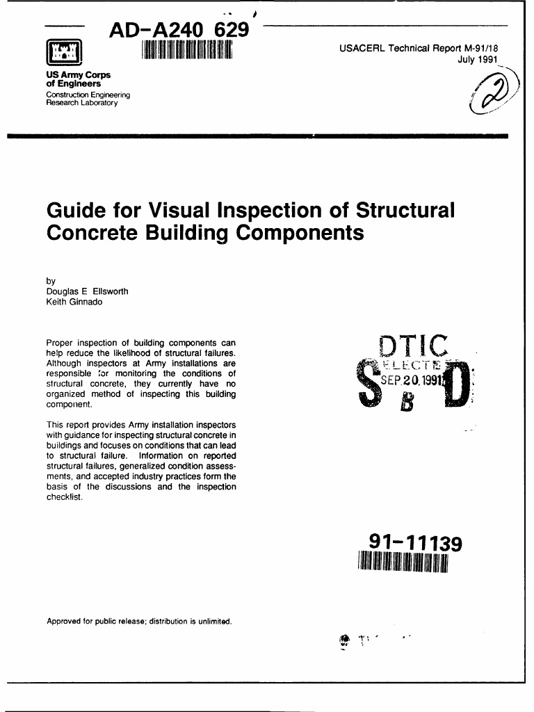 Guide for Visual Inspection | Corrosion | Concrete