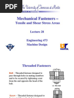 Bolt Stress and Shear Area Calculations | PDF | Screw | Nut (Hardware)
