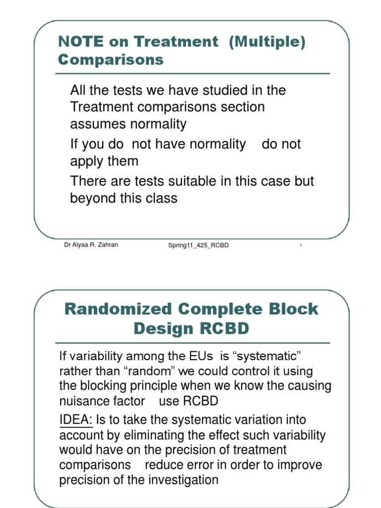 RCBD | PDF | Experiment | Data Analysis