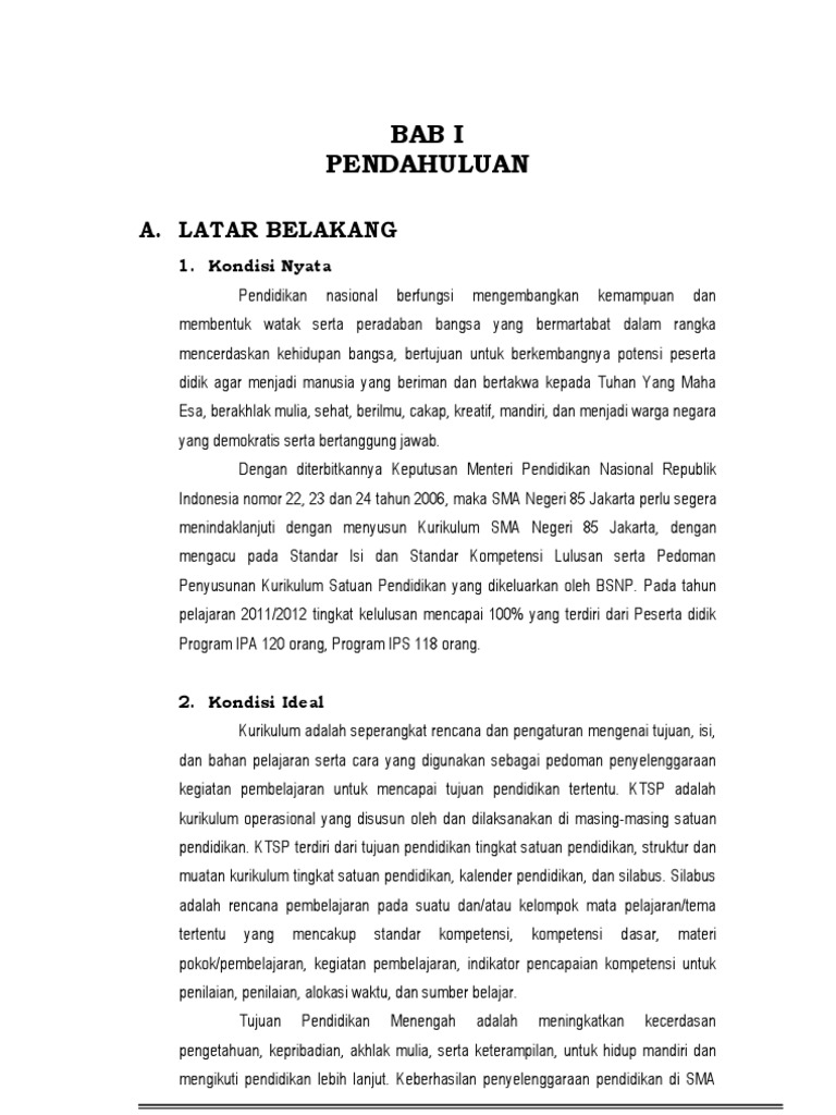 Kurikulum SMA Negeri 85 Jakarta 2012/2013 | PDF | Karier & Perkembangan ...