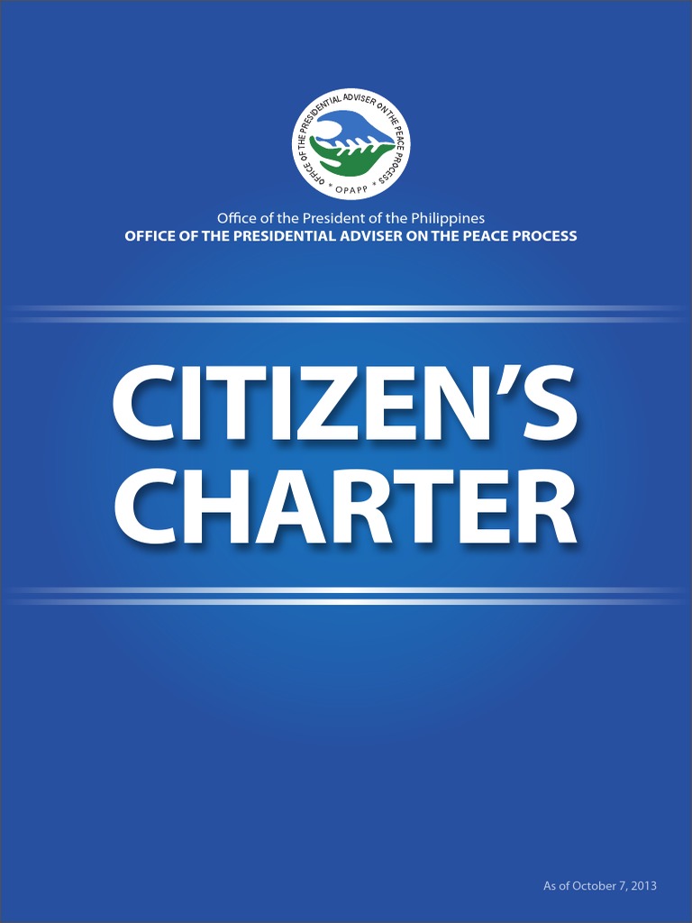 Citizen's Charter | PDF | Peace | International Security