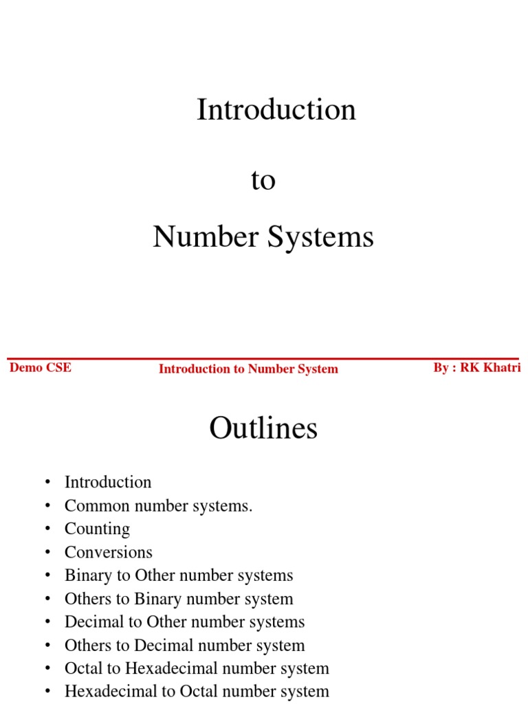 Number Systems | PDF | Naming Conventions | Notation