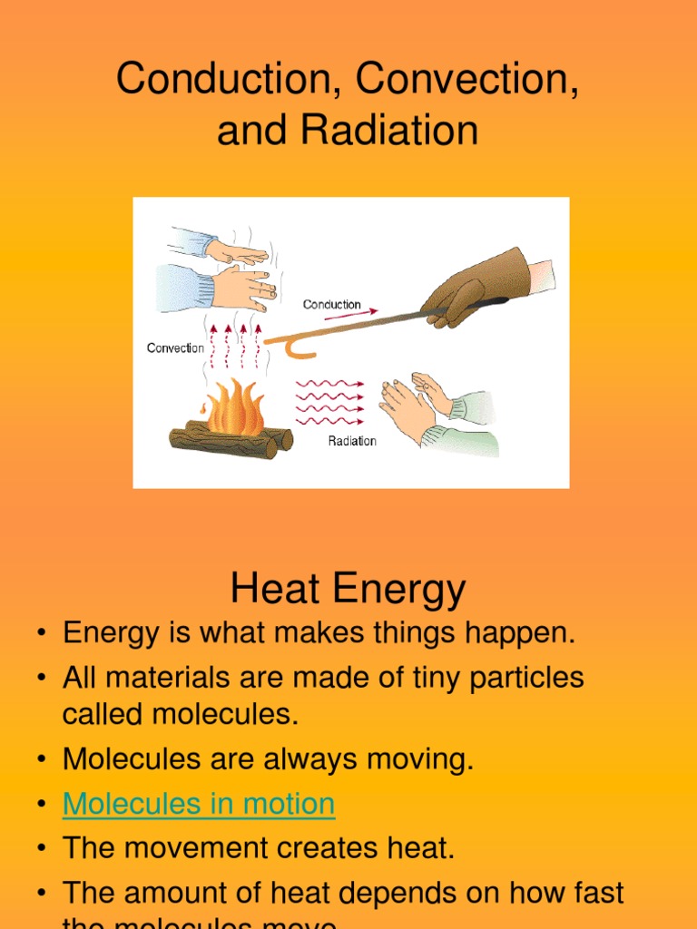 Conduction, Convection, & Radiation | PDF | Thermal Conduction | Heat