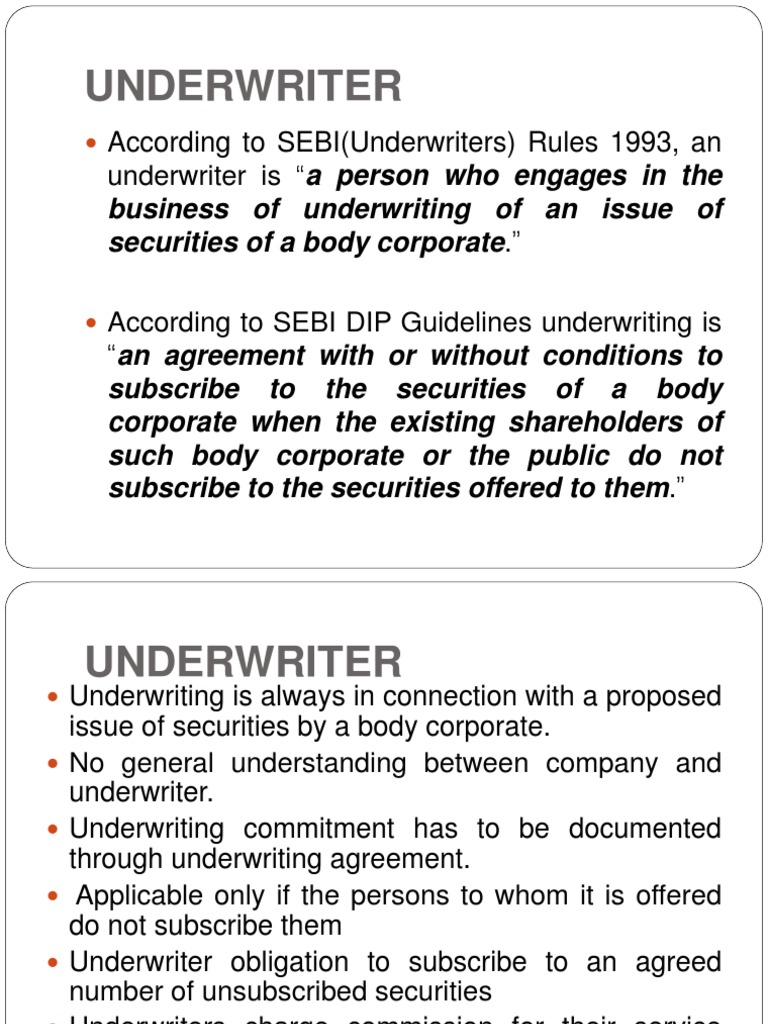 Underwriter | PDF | Initial Public Offering | Underwriting