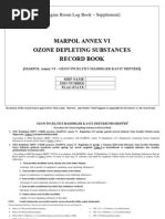 Engine Room Log Book (Marpol Annex VI Rec Bok) | PDF | Fuel Oil | Transport