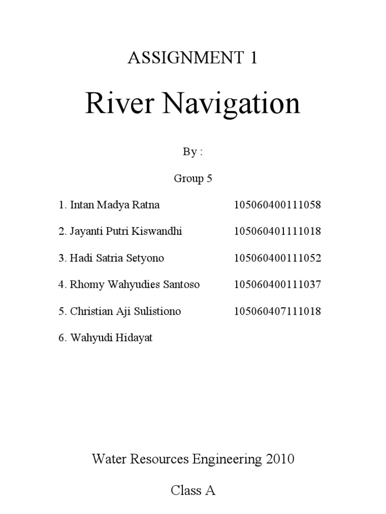 River Navigation | PDF | River | Flood