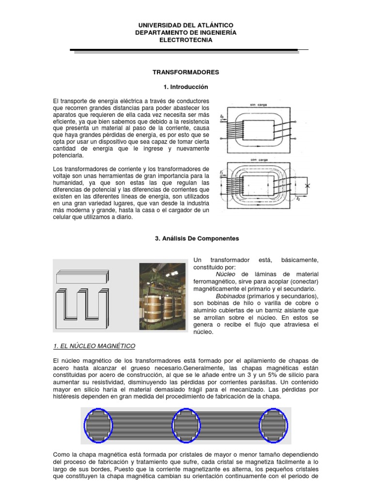 ELECTRO Transformadores | PDF | Transformador | Inductor