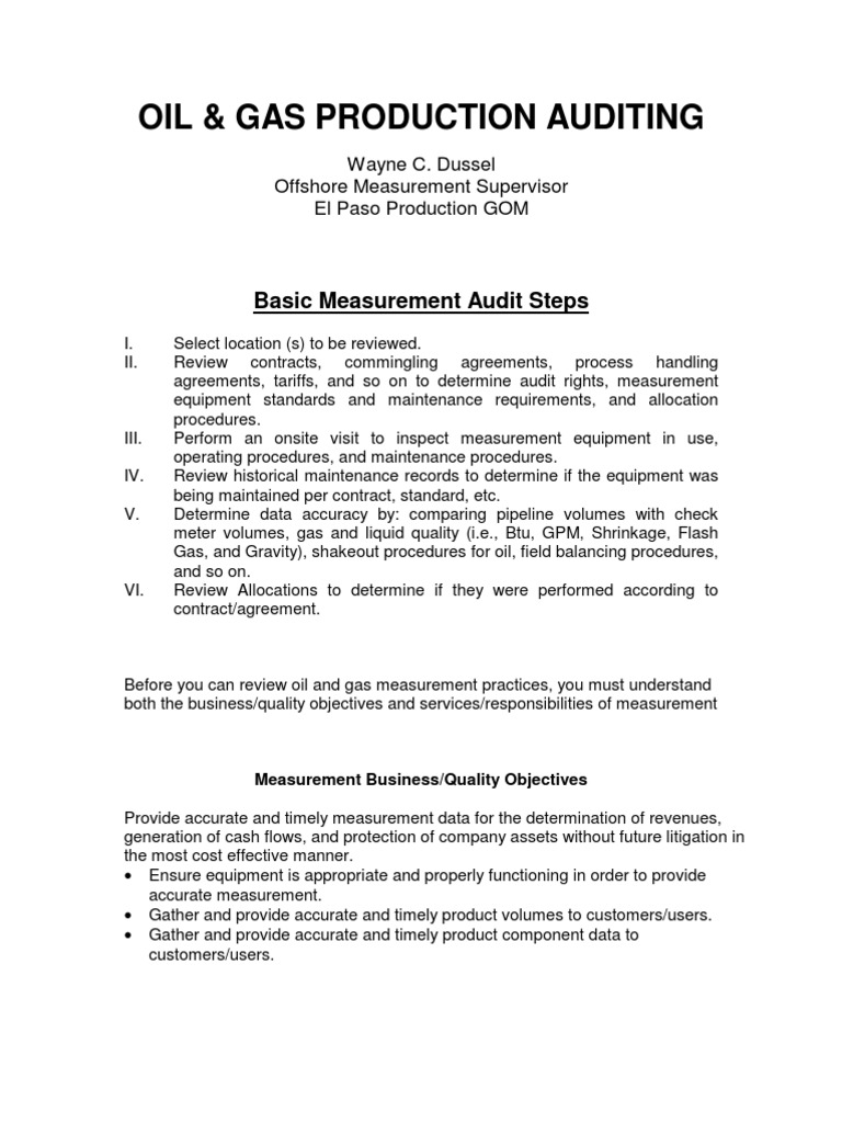 Oil and Gas Audit | PDF | Natural Gas | British Thermal Unit