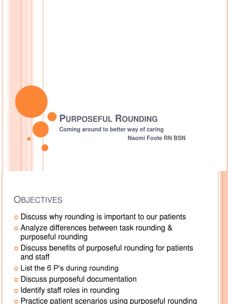 Purposeful Rounding PPT Final | PDF | Pain | Patient