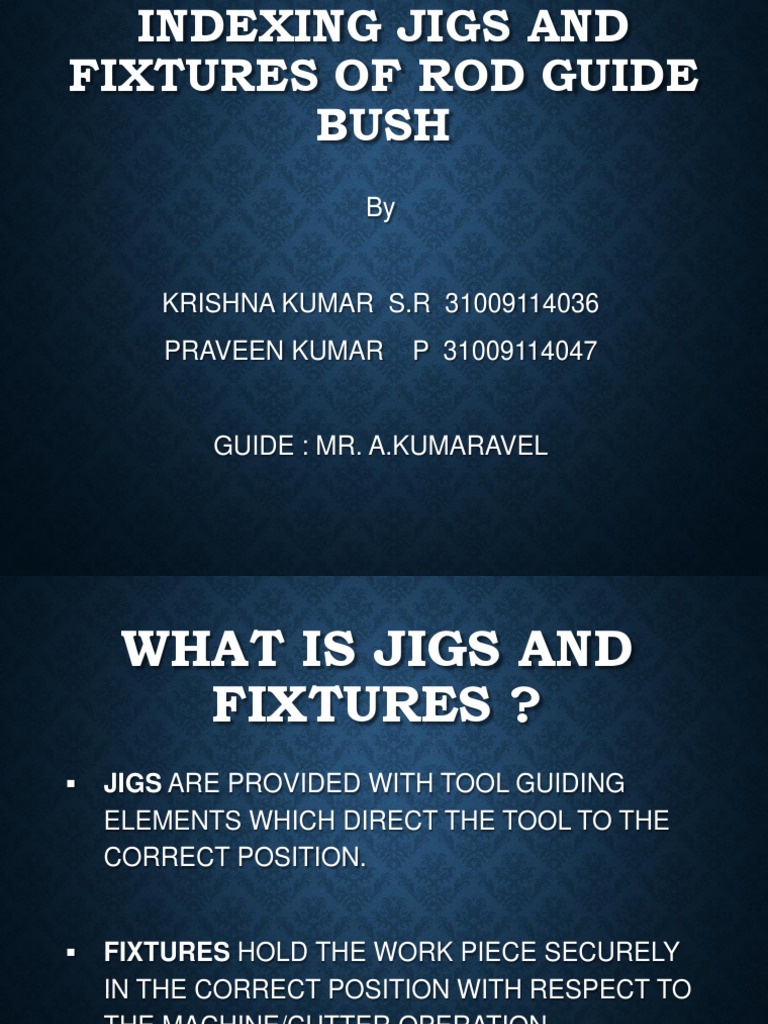 Indexing Jigs and Fixture | PDF