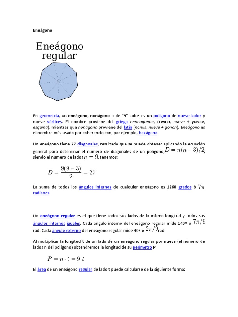 Características del Eneágono | PDF | Métodos y materiales de enseñanza