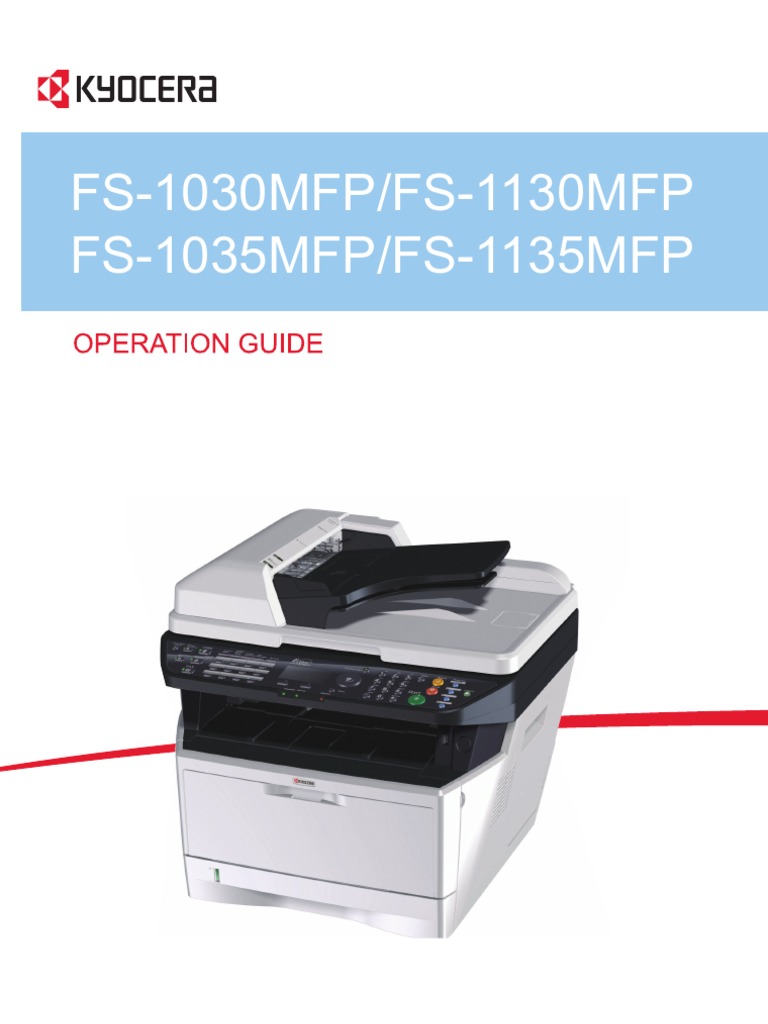 FS 1030MFP 1035MFP 1130MFP 1135mfpenog | PDF | Fax | Image Scanner