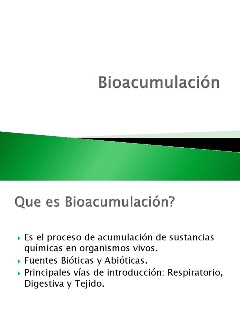 Bioacumulación | PDF