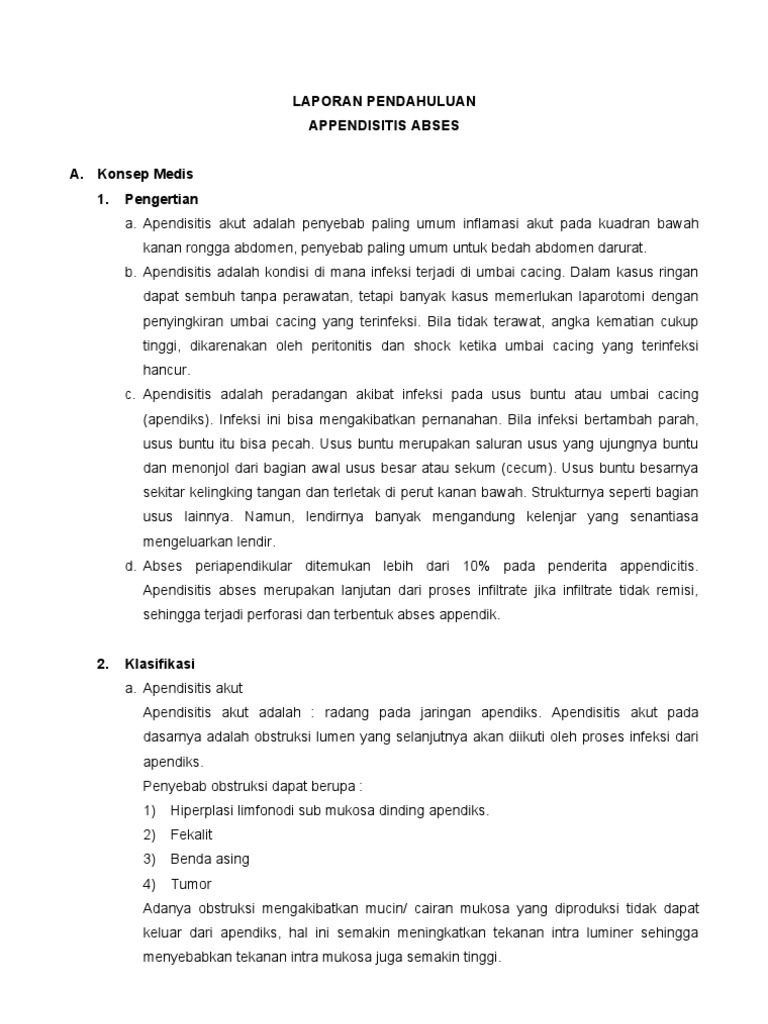 LP Appendicitis | PDF