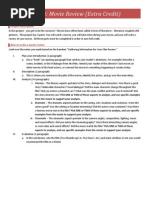 Movie Review Template | PDF