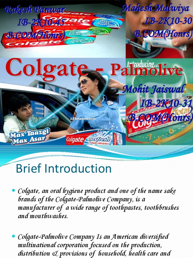 Colgate's Market Strategy Insights | PDF | Human Tooth | Oral Hygiene