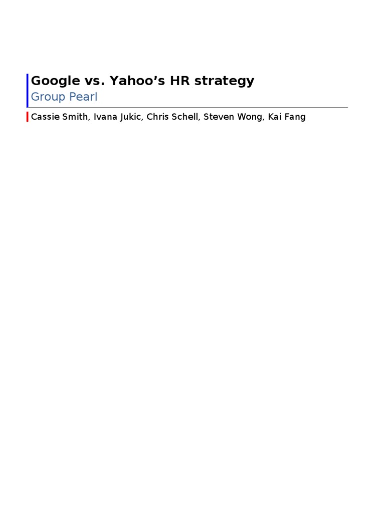 Google Vs Yahoo | PDF | Yahoo! | Google