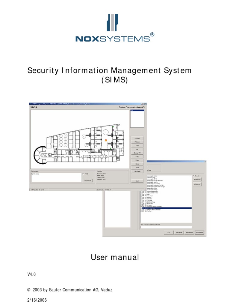 Security Information Management System (SIMS) | PDF | Communications ...