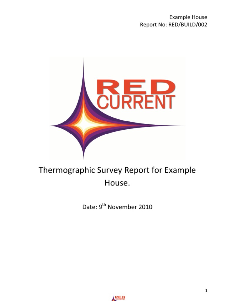 Example Domestic Thermal Imaging Survey Report | PDF | Thermography ...