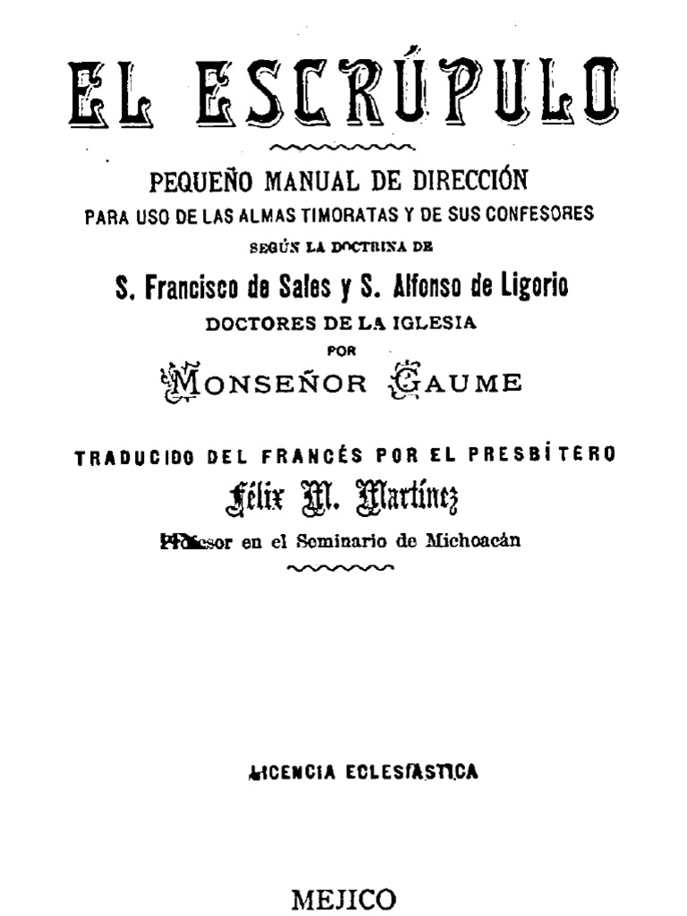 El Escrupulo-Gaume | PDF