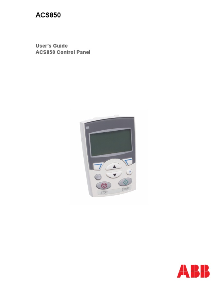 En ACS850 Control Panel UG A | Parameter (Computer Programming) | Menu ...