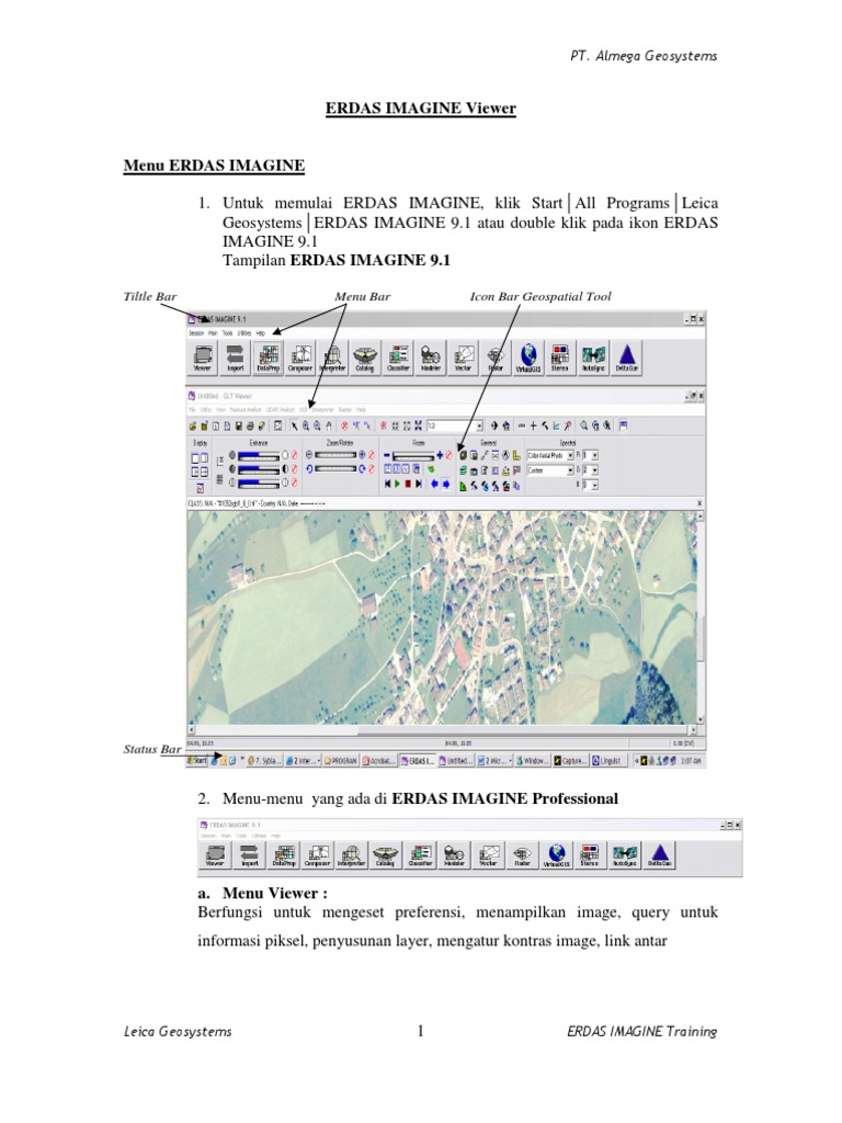 Erdas Imagine Viewer - 1 | PDF