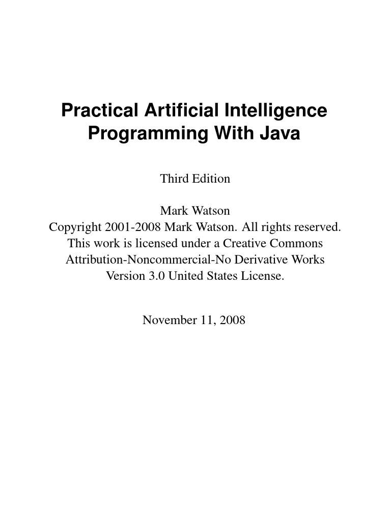 Inteligencia Artificial Java (English) | PDF | Class (Computer ...