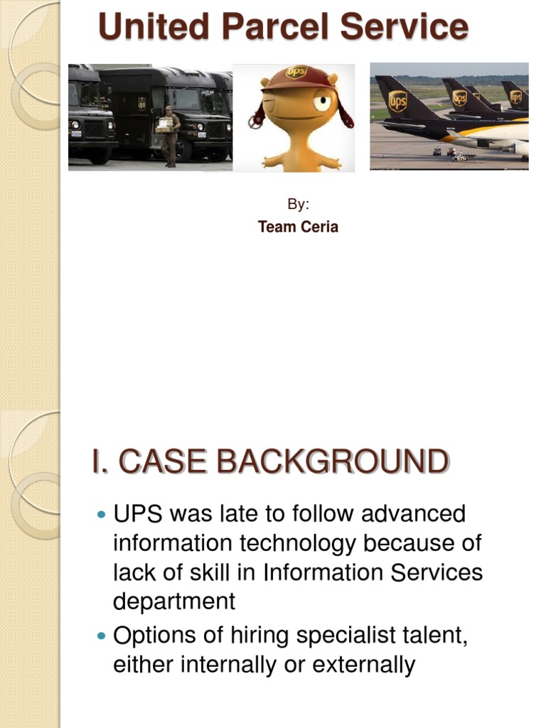 United Parcel Service: Team Ceria | PDF | United Parcel Service ...