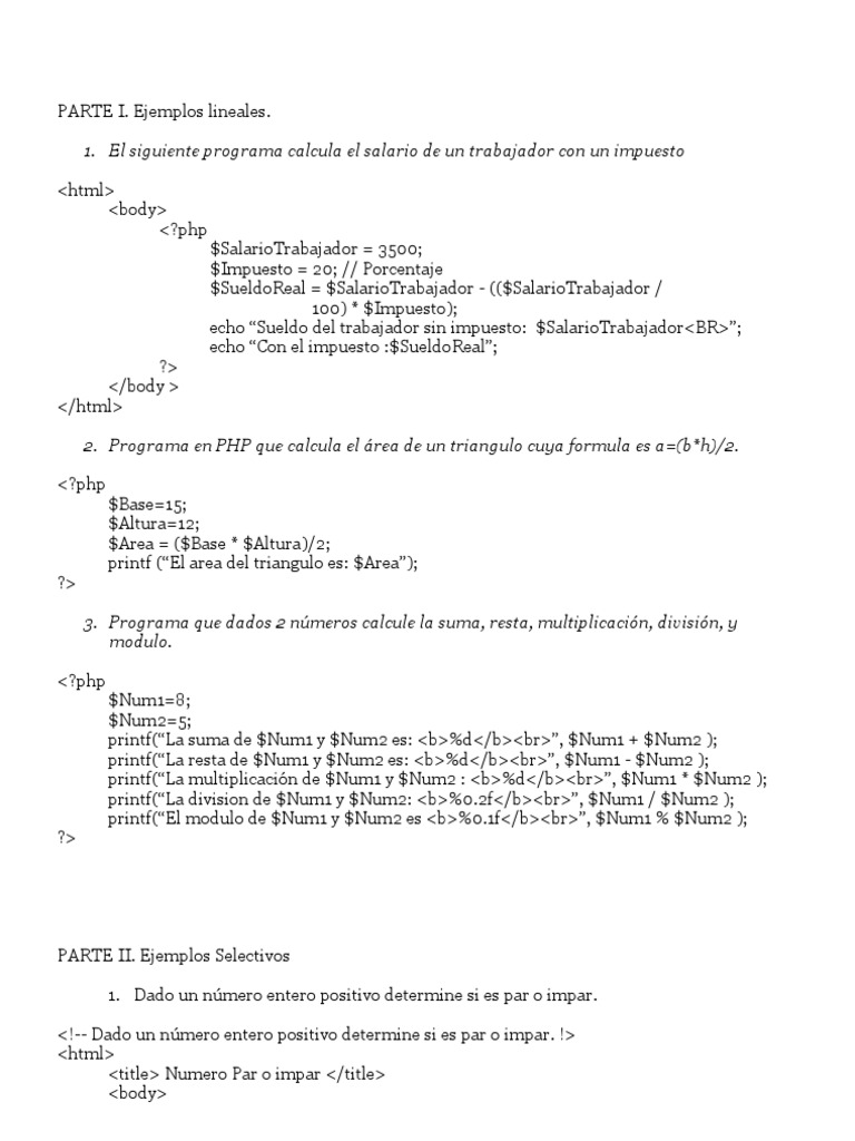 Ejercicios Resueltos y Propuestos PHP | PDF | Número primo | Sustracción