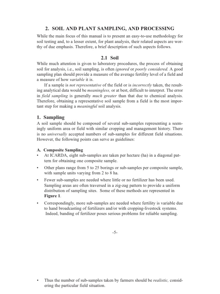 Soil & Plant Sampling and Processing | PDF | Fertilizer | Soil