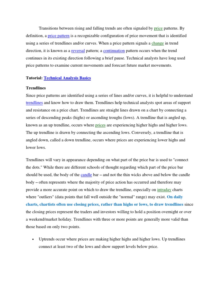 Intro To Technical Analysis Price Patterns | PDF | Market Trend ...